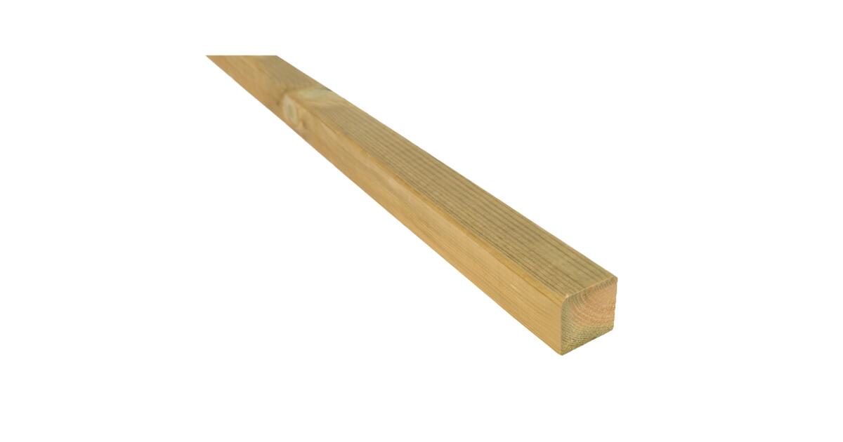 Standardsortiment Lekt/rekke justert cu impregnert furu 48x48 mm klasse ...