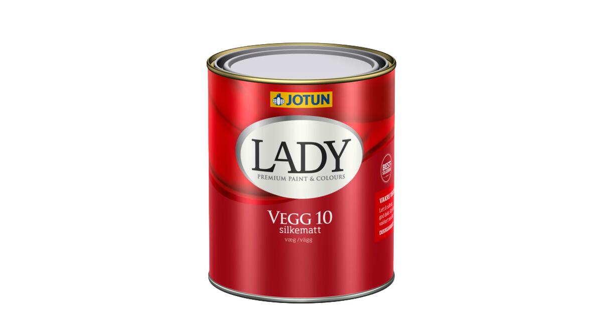 Jotun Interiørmaling lady vegg 10 hvit base 0.68l | Maxbo