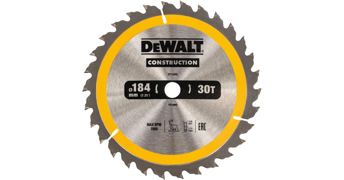Dewalt Sagblad 184x16x30t dt1940 | Maxbo