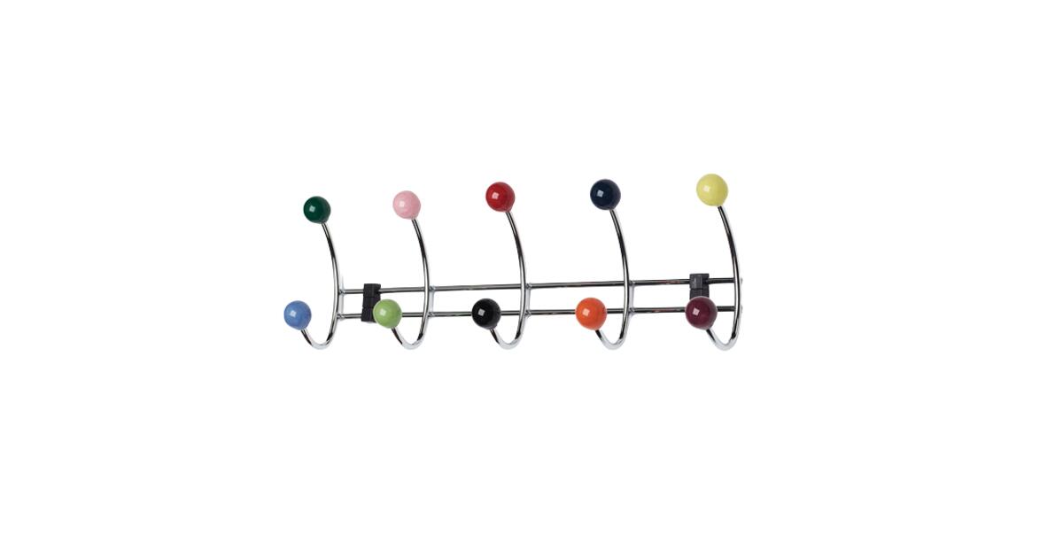 Habo Knaggrekke berry 5-krok flerfarget/krom | Maxbo