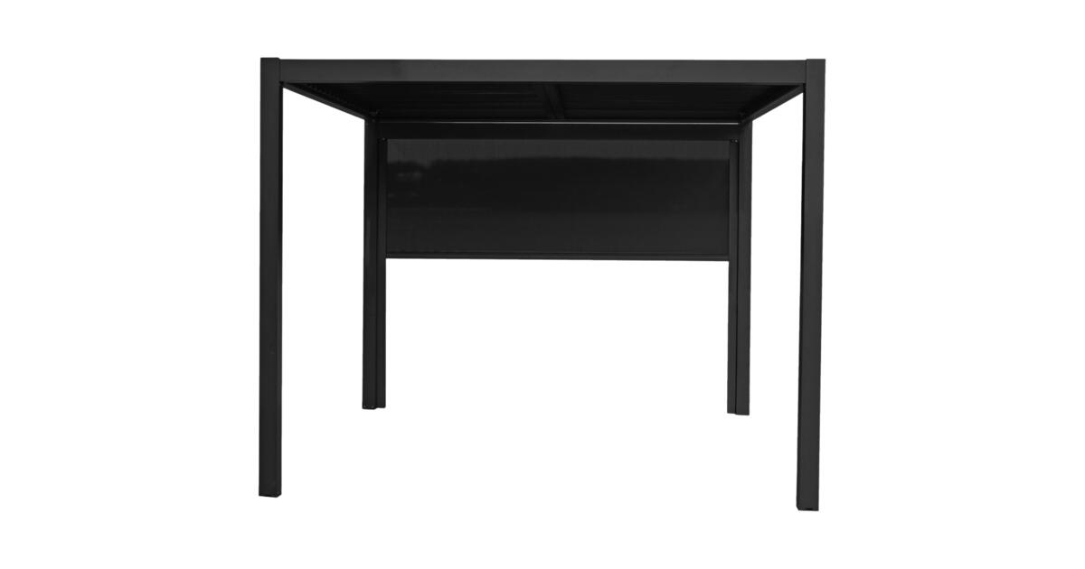 Krifon Pulldown-vegg 370x218cm sort for pergola | Maxbo