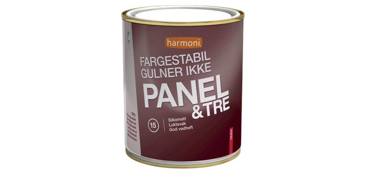 Harmoni Akrylmaling panel og tre 15 hvit 0,68l | Maxbo