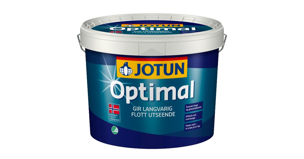 Jotun Eksteriørmaling optimal hvit 9l | Maxbo