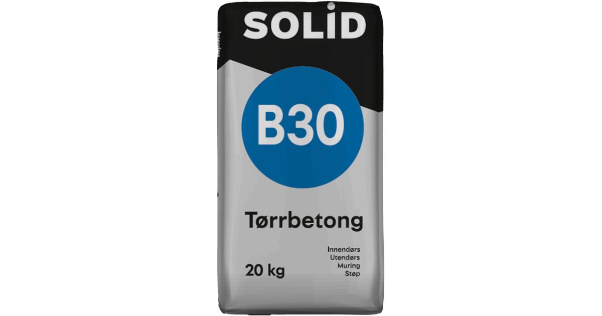 Solid Tørrmørtel b30 20kg | Maxbo