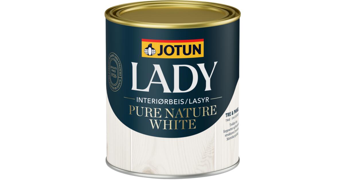 Jotun Interiørbeis lady pure nature white 0.75l | Maxbo