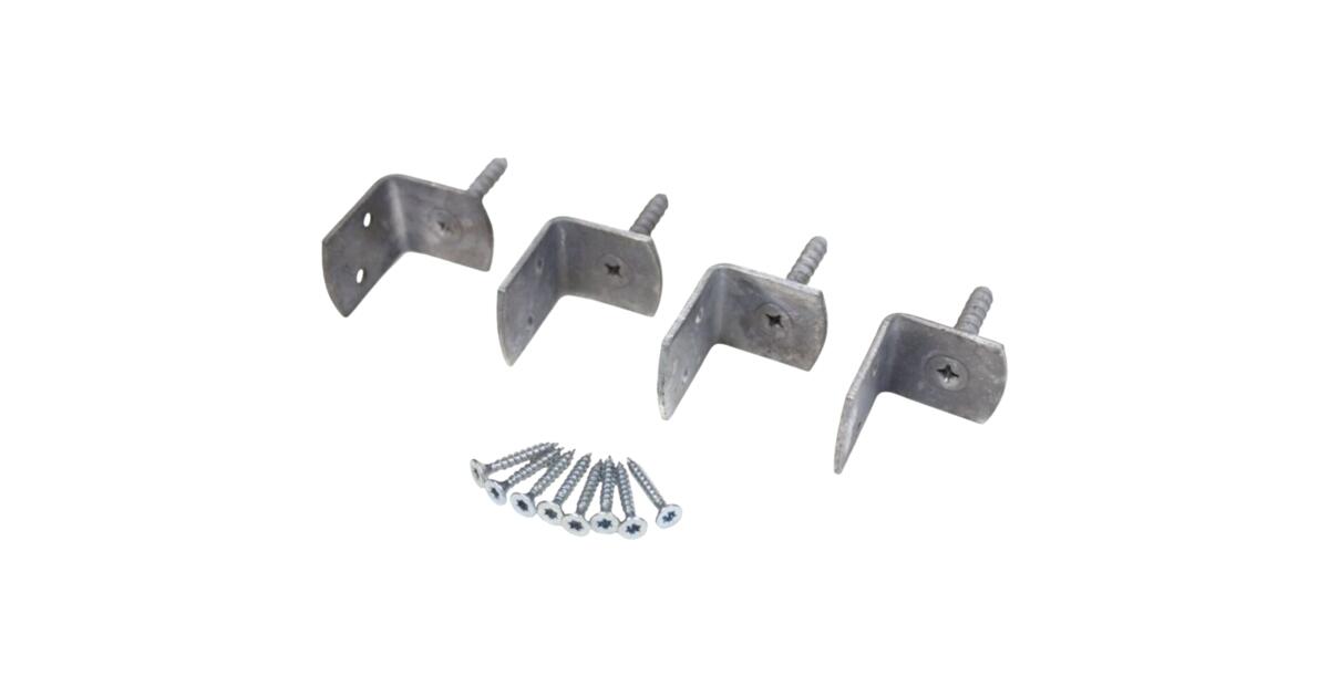 Palmako Festebeslag 4stk varmgalvanisert for levegger og gjerder | Maxbo