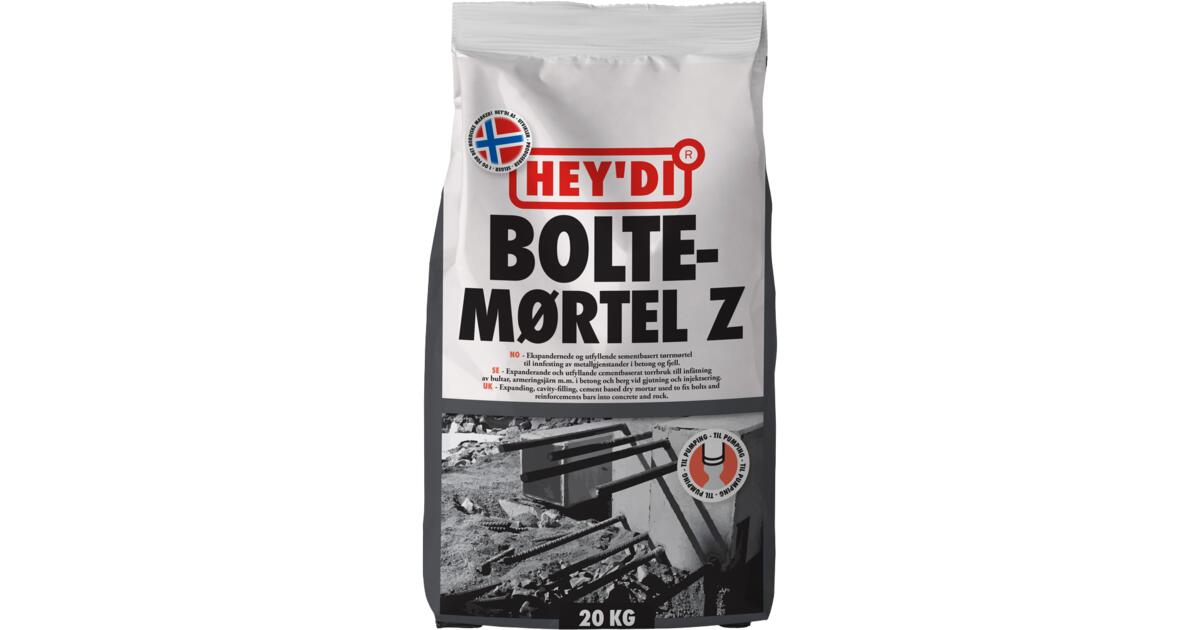 Hey'di Boltemørtel z 20kg ekspanderende understøpsmørtel | Maxbo