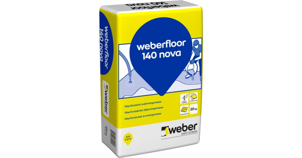 Weber Saint-Gobain Avrettingsmasse floor 140 nova 20kg | Maxbo