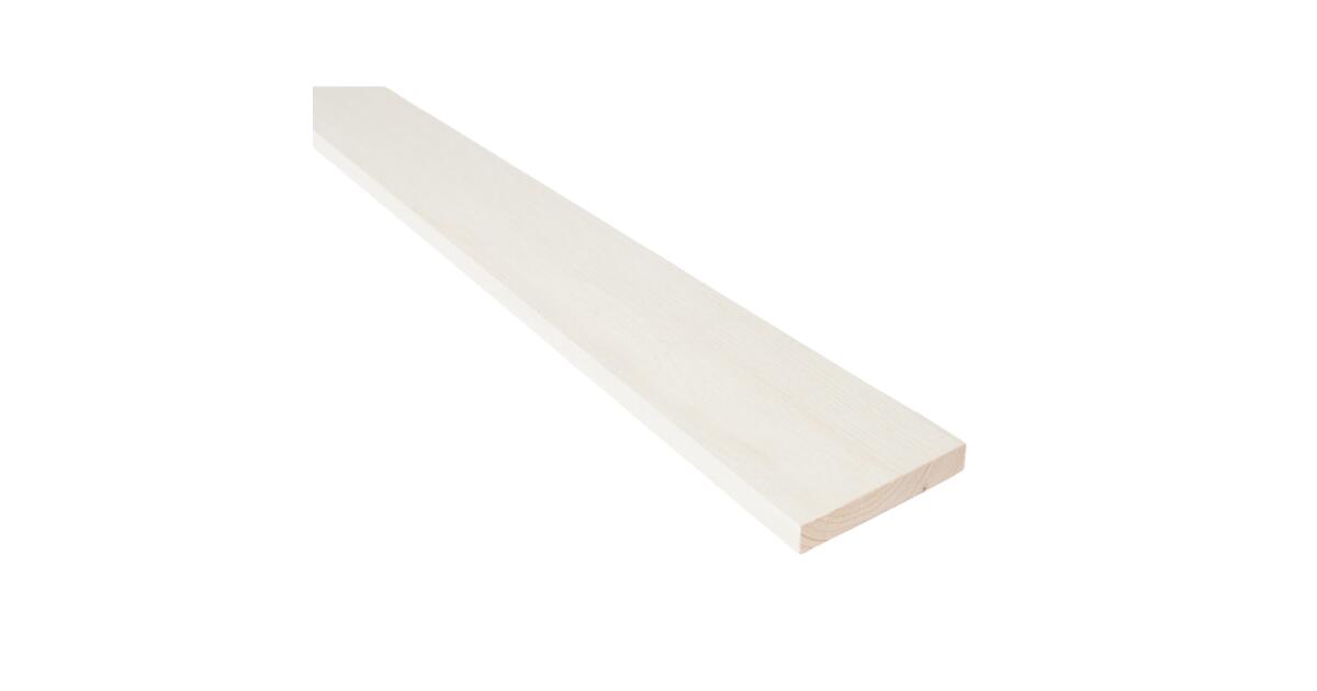 Bergene Holm Kledning rektangulær grunnet gran 16x98 mm klasse 1 hvit ...