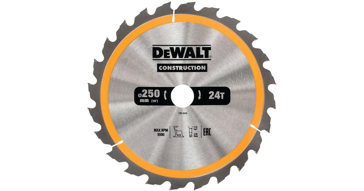 Dewalt Sagblad 250x30mm 24t dt1956 | Maxbo