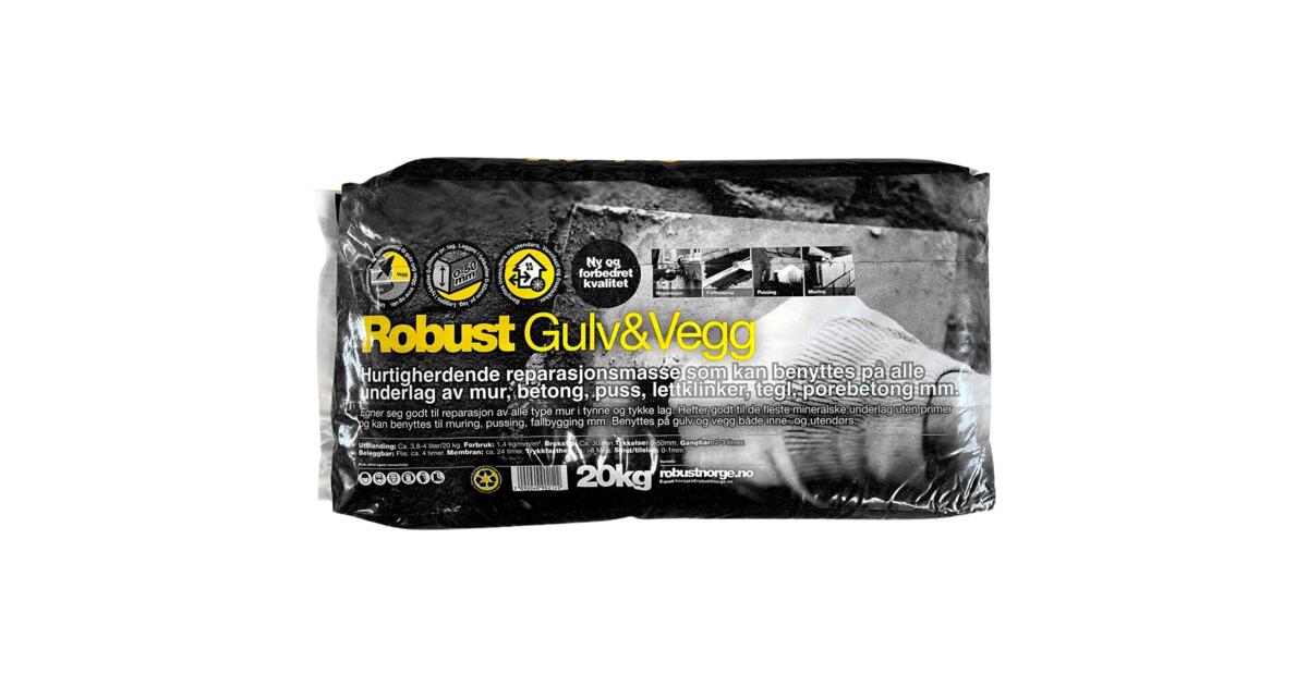 Robust Reparasjonsmasse inne og ute 20kg | Maxbo