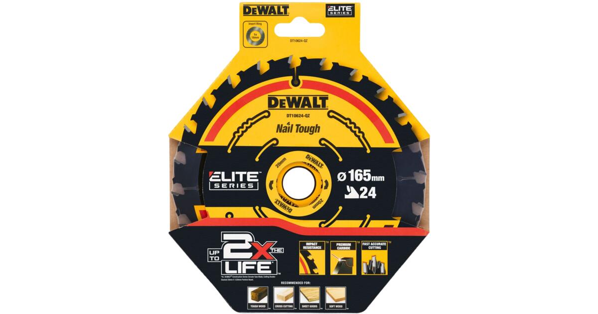 Dewalt Sagblad elite 165x20x24t dt10624 oppladbart | Maxbo