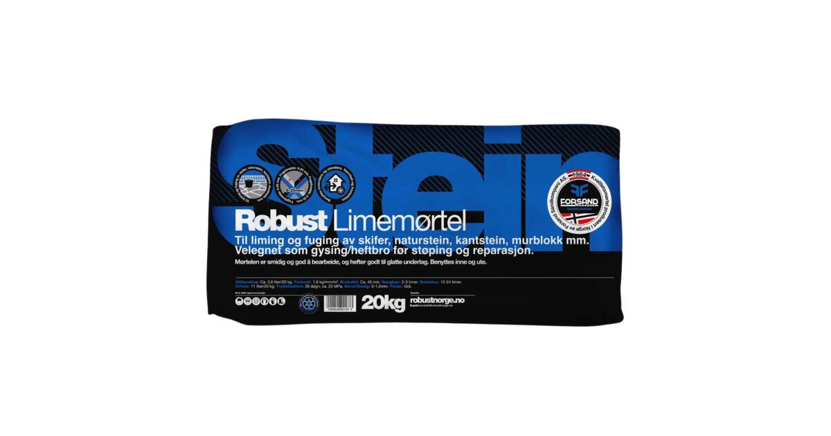 Robust Limemørtel 20kg | Maxbo