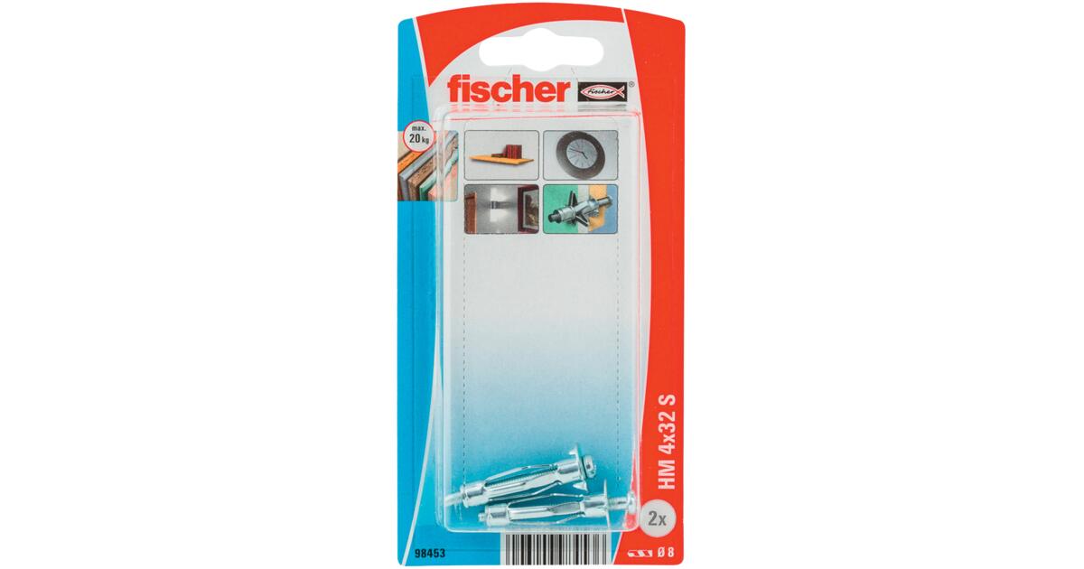 Fischer Gipsplateanker hm 4x32 s k 2 stk pr bk nv | Maxbo