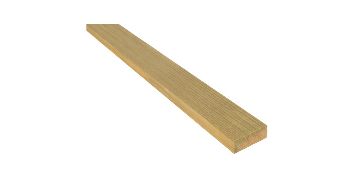 Standardsortiment Lekt/rekke justert cu impregnert furu 23x73 mm klasse ...