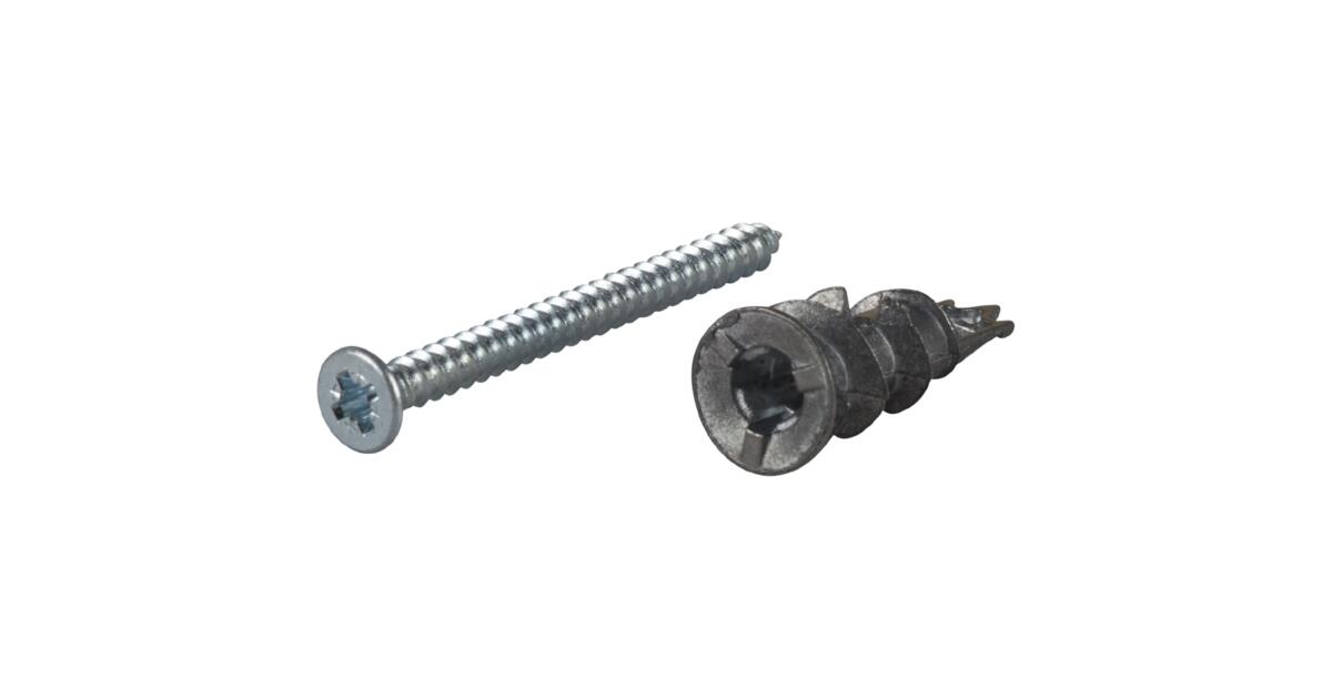 Essve Gipsplugg stål senkehode grå ø: 4.5mm l: 50mm ant: 100stk | Maxbo