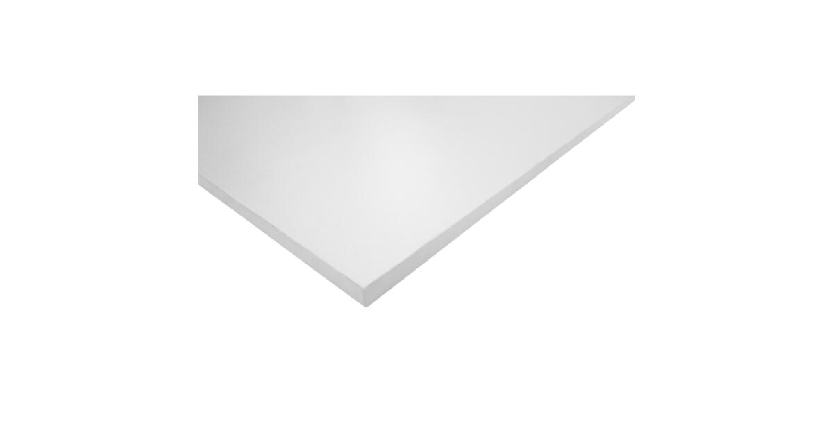 Fritzøe Engros Hobbyplate melamin hvit 18x600x2400 kantet 4 sider | Maxbo