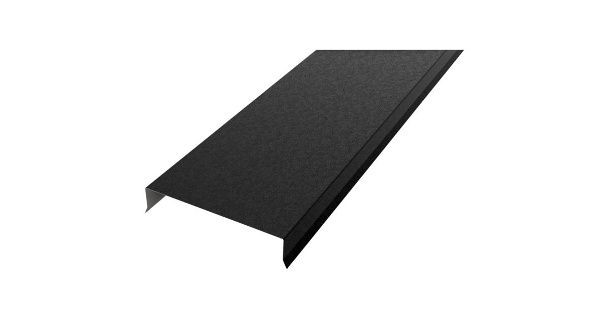 Jemtland Vindskibeslag plastbelagt stål d: 102mm l: 2000mm sort 4" | Maxbo