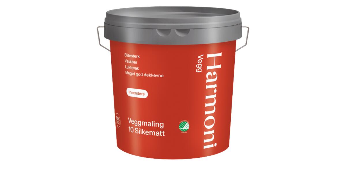 Harmoni Veggmaling 10 hvit base 2,7l | Maxbo