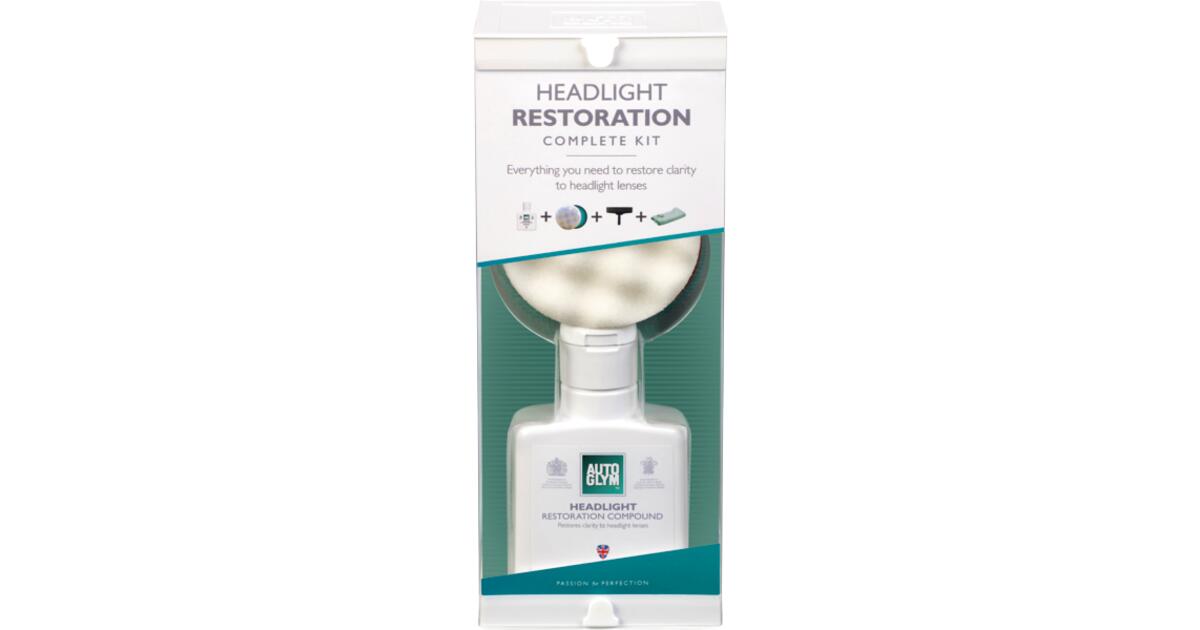 Autoglym Rens og fornying av lykter til bil sett til matte lyteglass ...