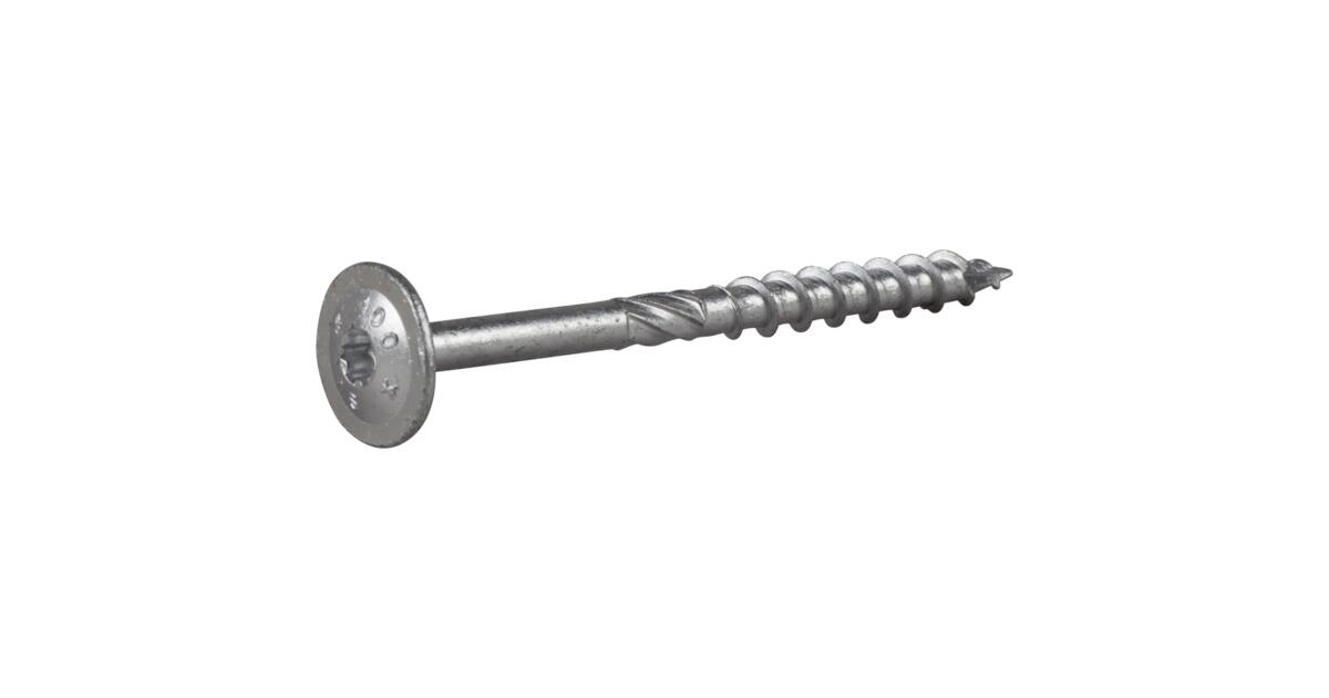 Essve Konstruksjonsskrue waf rundhode, flat torx stål ø: 6mm l: 100mm ...