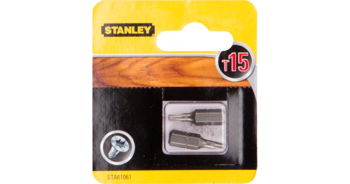 Stanley Bits t15 x 25mm x2 sta61061 high-tec torsion | Maxbo
