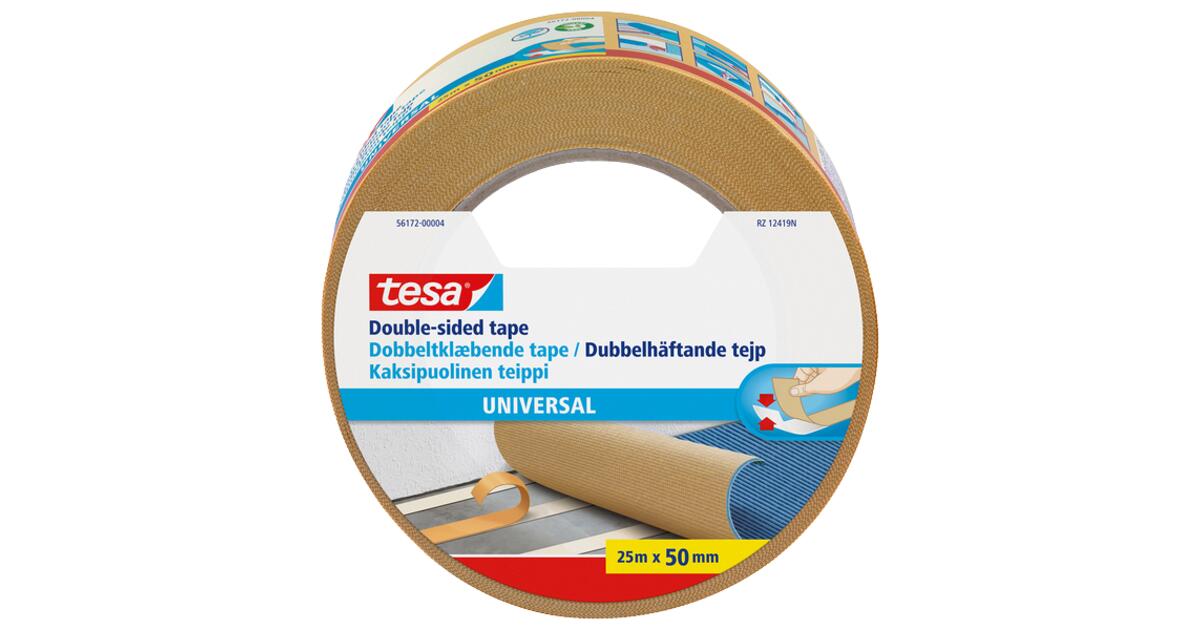 Tesa Teppetape universal 25mx50mm dobbeltsidig tape | Maxbo