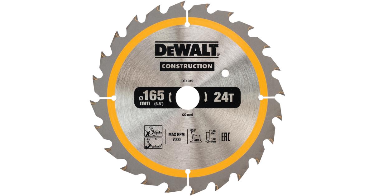 Dewalt Sagblad 165x20x24t dt1949 | Maxbo