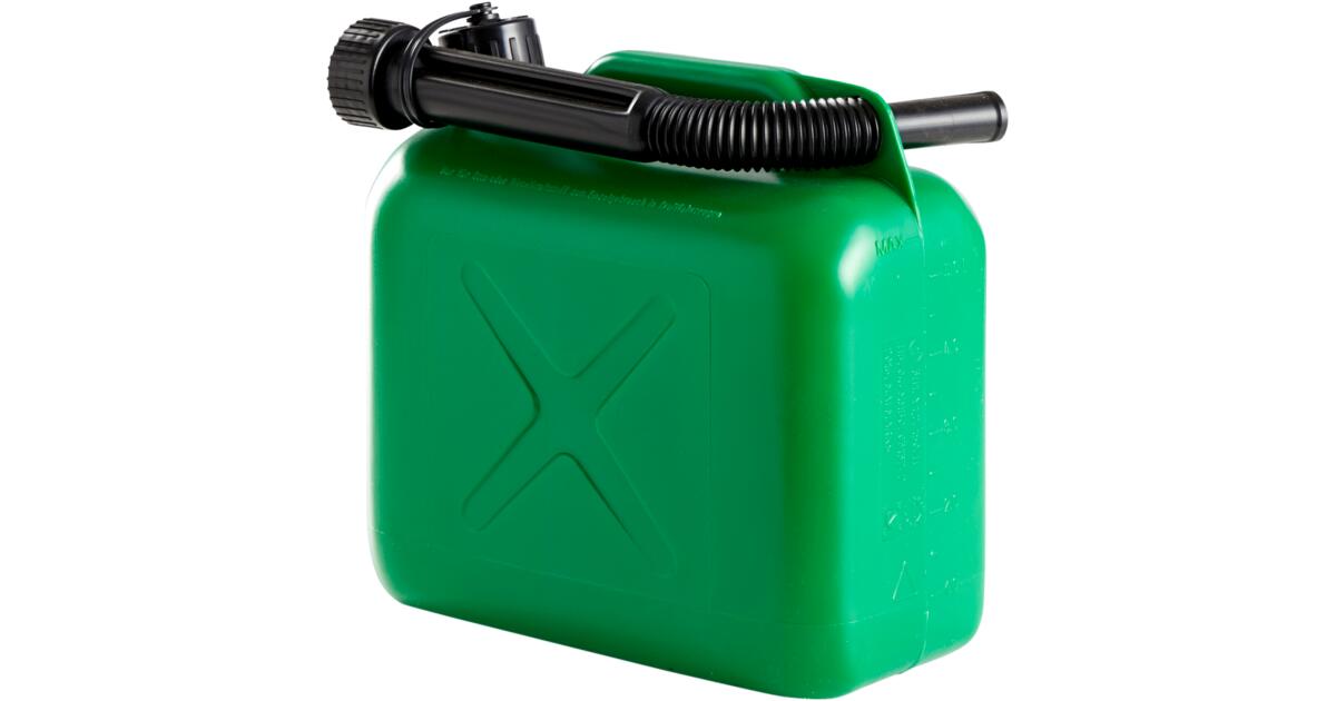 Schou Bensinkanne grønn plast rawlink 5l | Maxbo