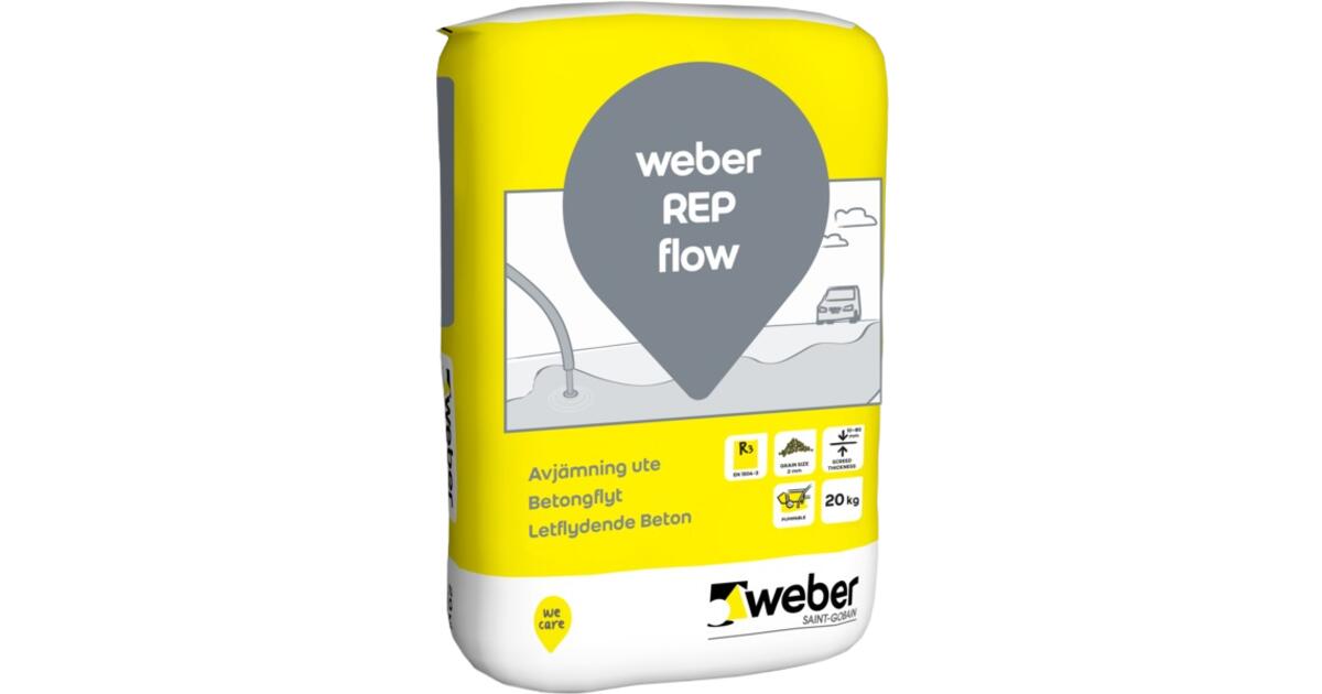 Weber Saint-Gobain Betongflyt rep flow 20kg | Maxbo
