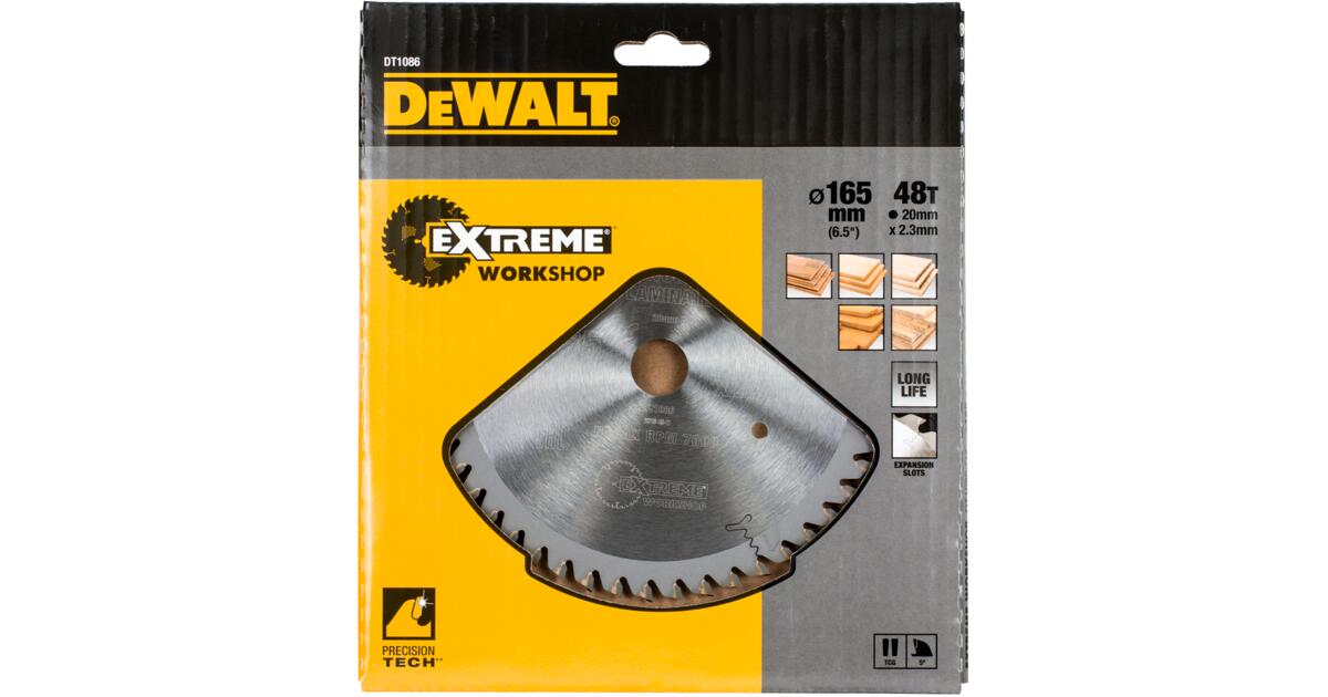 Dewalt Sagblad 165x20x48t dt1086 dw dykksagblad for laminat | Maxbo