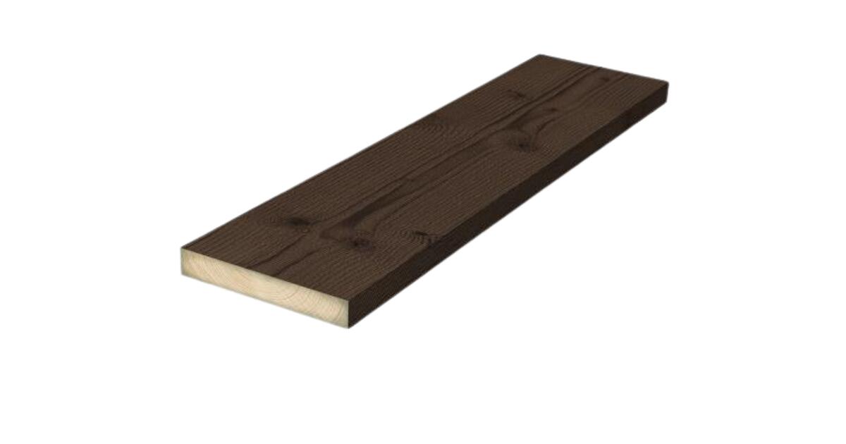 Moelven Kledning rektangulær royal impregnert furu 19x148 mm klasse 1 brun | Maxbo