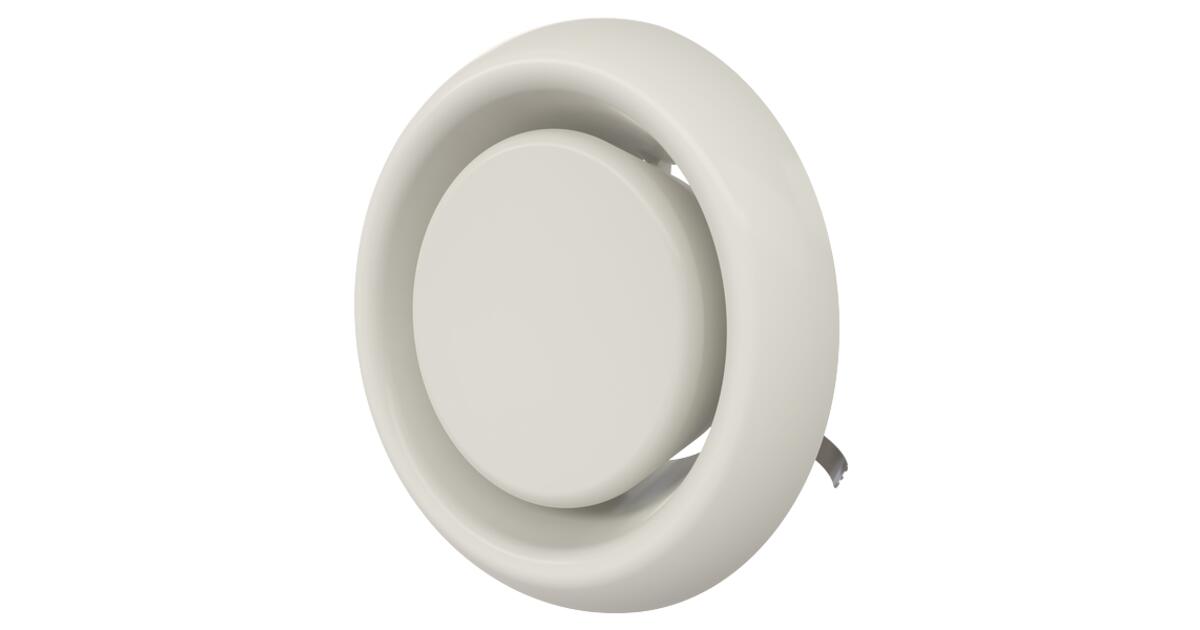 Flexit Avtrekksventil ø125 hvit plast | Maxbo