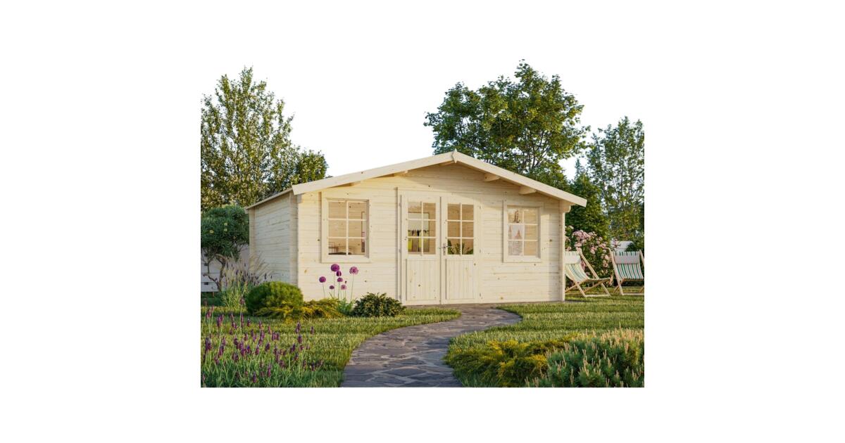 Palmako Gjestehytte klara 17,0 17,4 m2. 28 mm maskinlaft | Maxbo