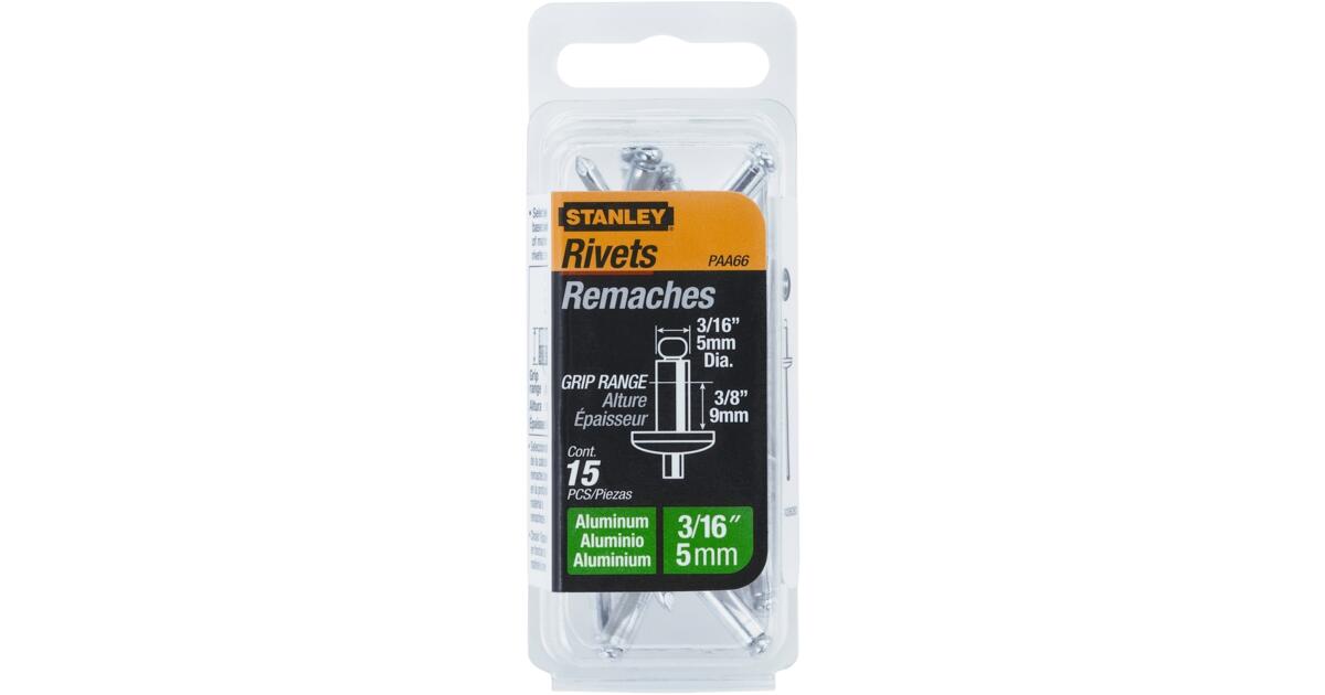 Stanley Popnagle 1-paa66t aluminium t: 5mm l: 10mm ant: 15stk | Maxbo