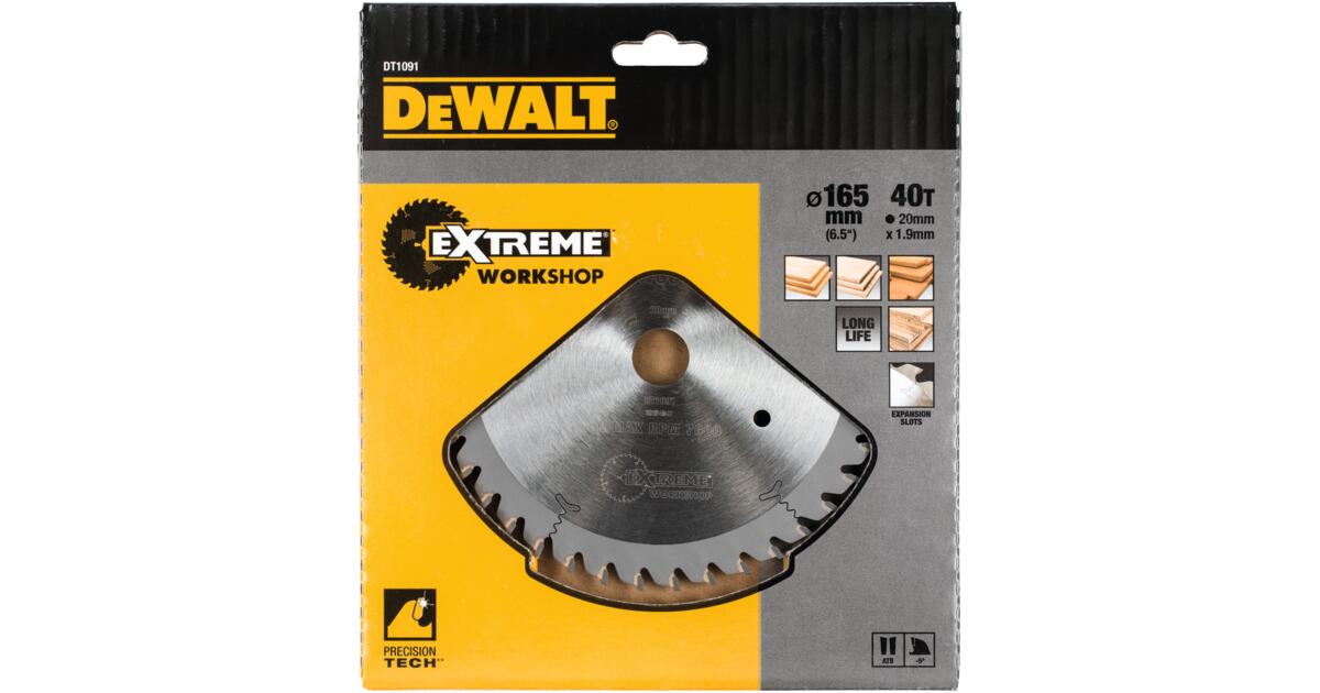 Dewalt Sagblad 165x20x40t 2mm dt1091 dw for oppladbar | Maxbo