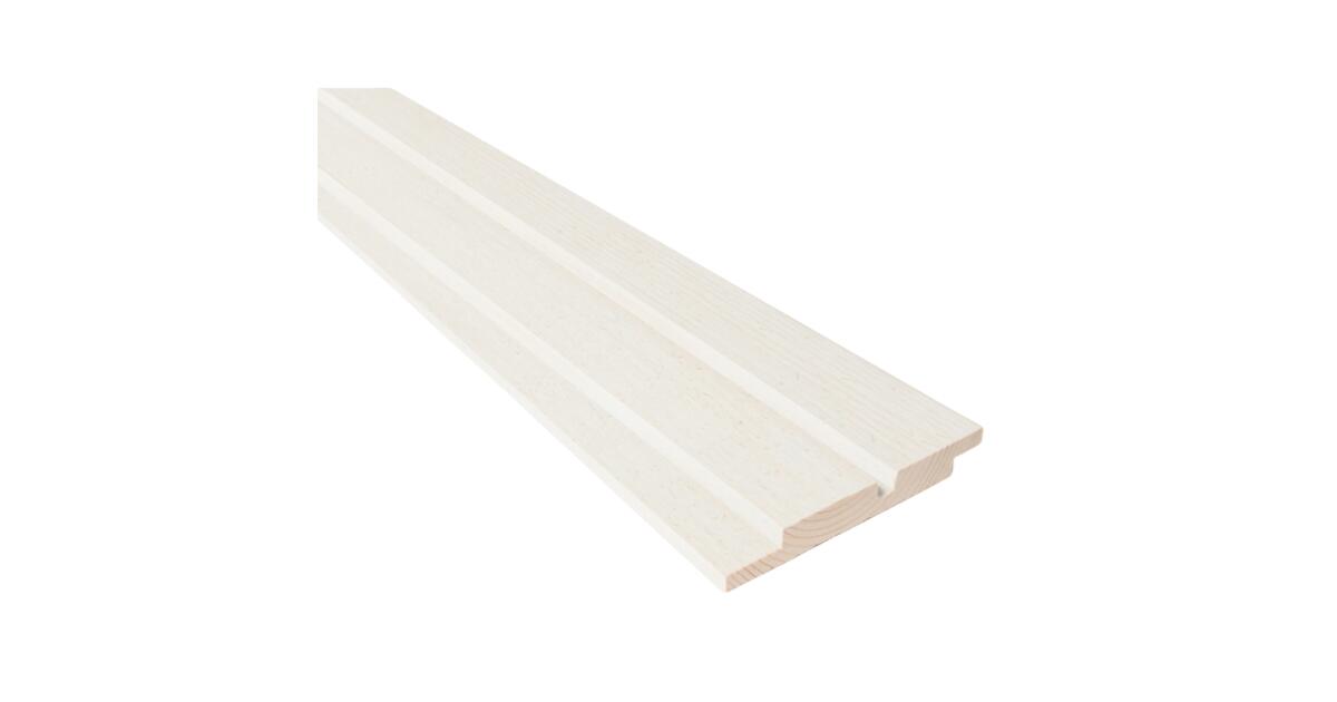 Bergene Holm Kledning profilert grunnet gran 19x148 mm dobbelfals rett ...